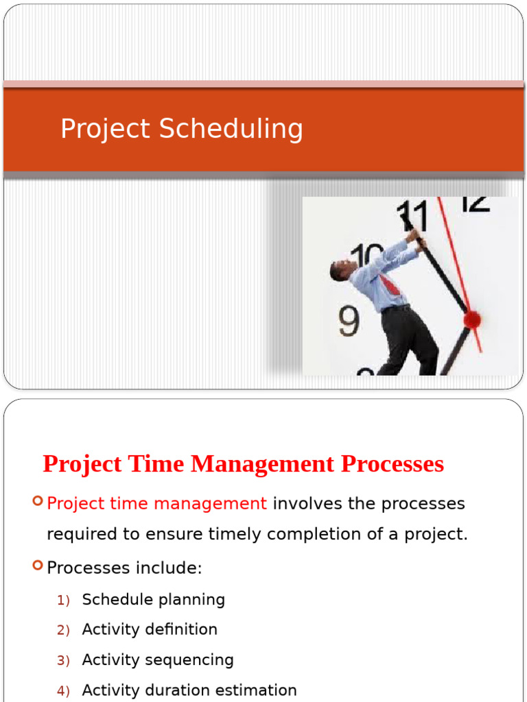 Chapter 3 Project Scheduling | PDF