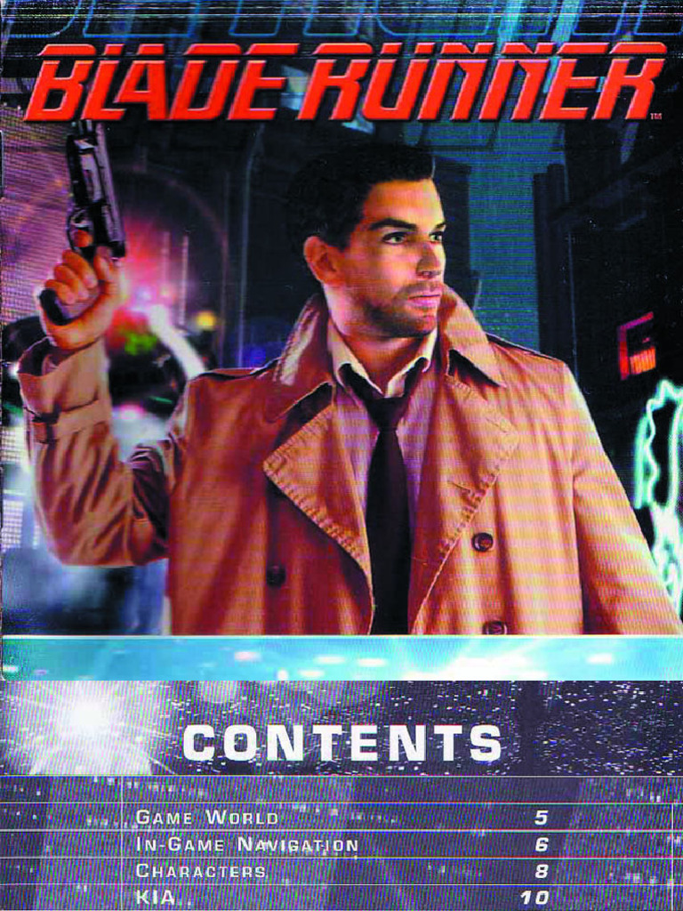 BLADE - RUNNER-manual Game | PDF