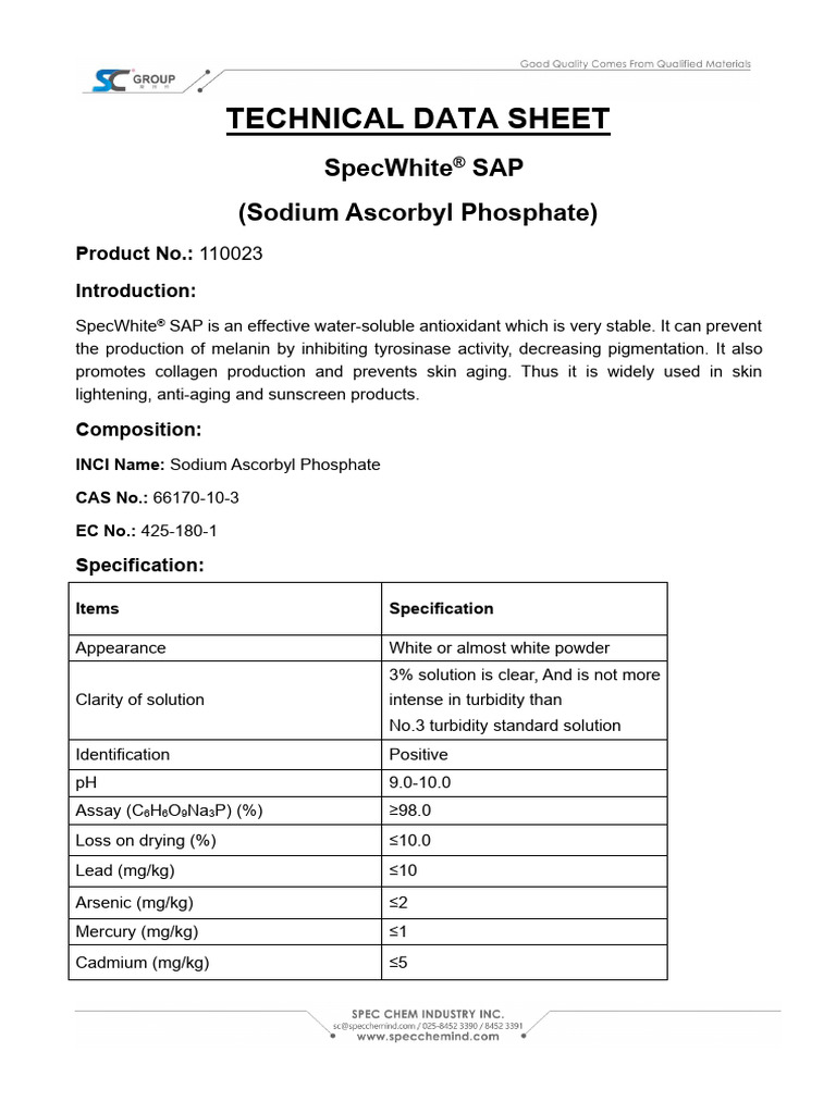 Sap TDS-SpecWhite SAP-EN-Updated-20210830 | PDF