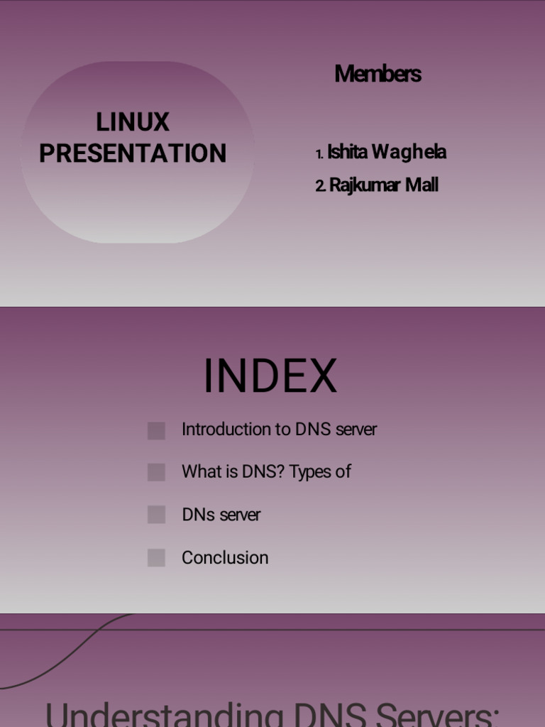 Slidesgo Understanding Dns Servers Types and Their Functions 202408270428162Mf1 | PDF | Computers
