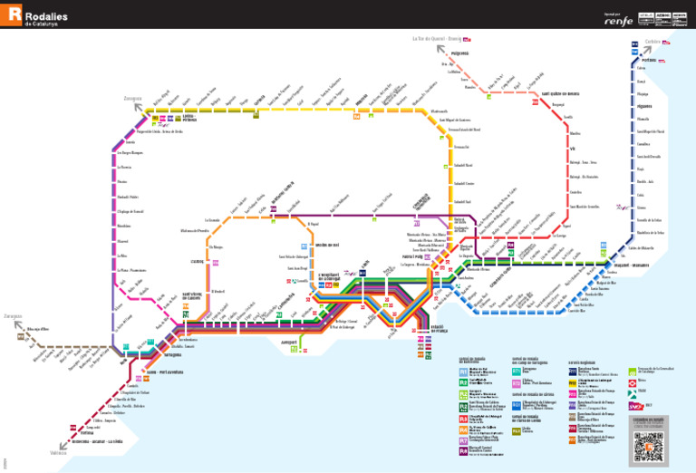 Mapa Xarxa Rodalies Catalunya | PDF