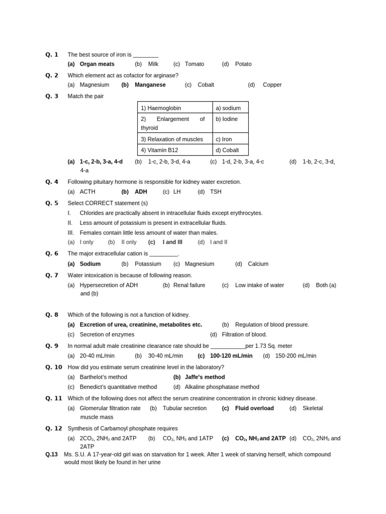 BCP MCQ For Exit Exam | PDF