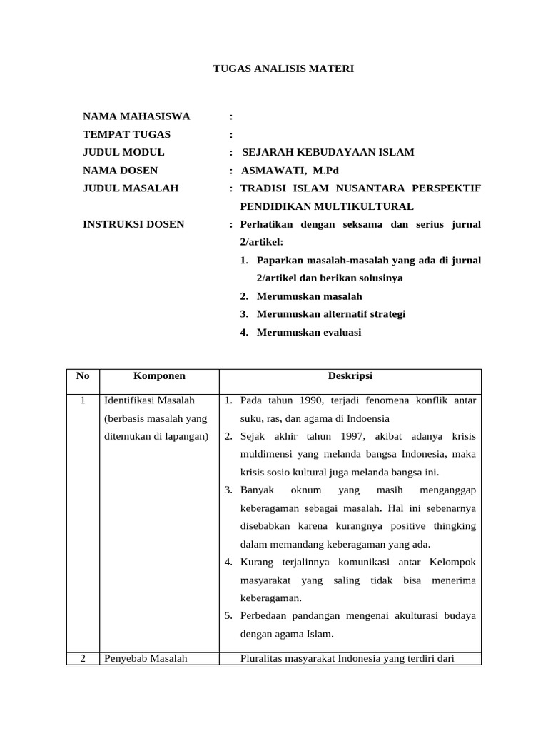 Ski Analisa Materi PBL | PDF