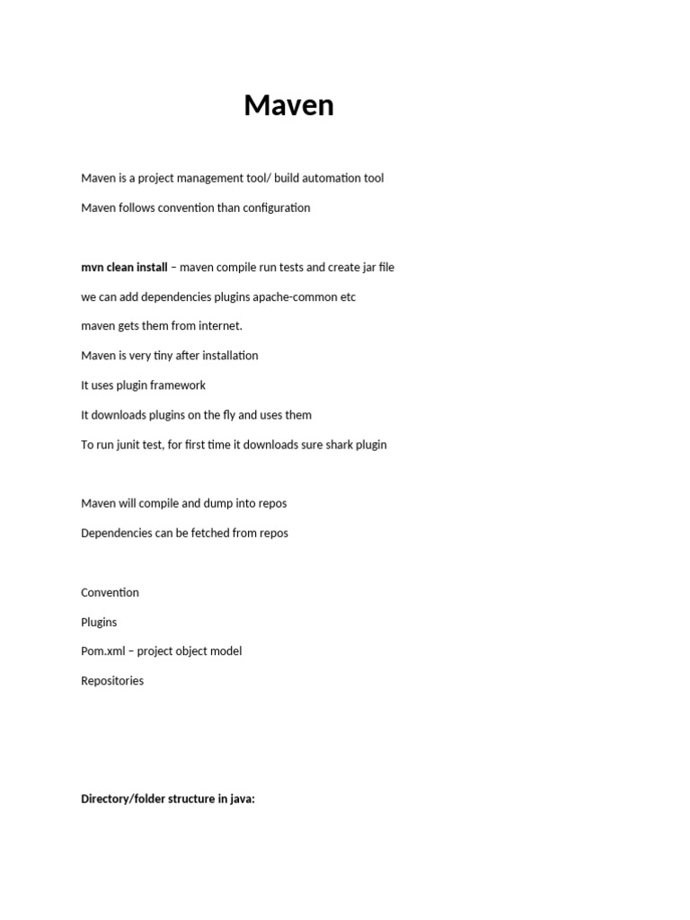 Maven | PDF