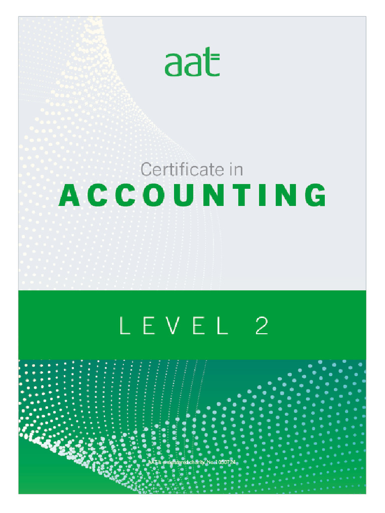 AAT Level 2 Certificate in Accounting Q2022 Qualification Specification ...