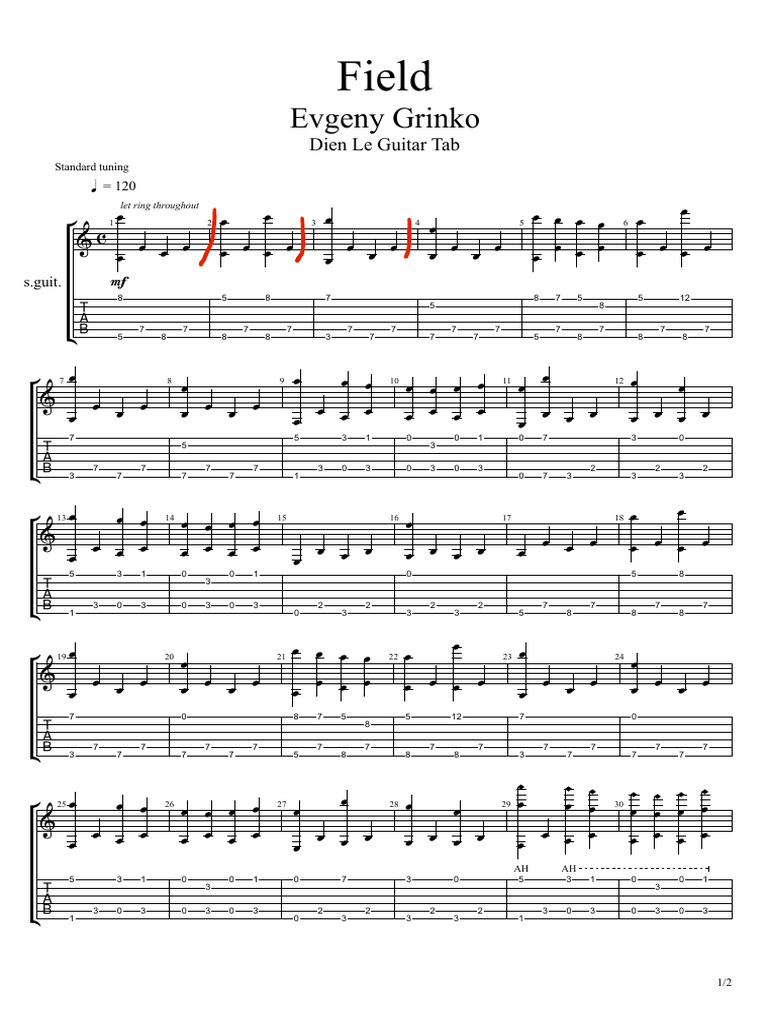 Field Guitar Tutorial Tab Pdf