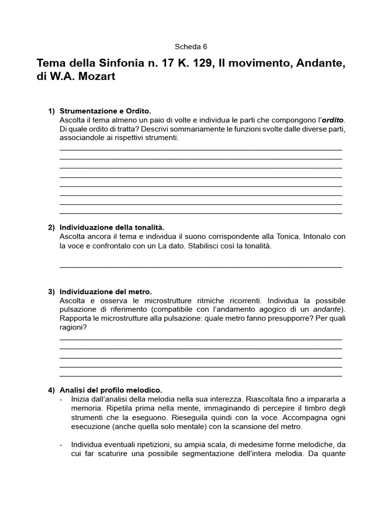 Scheda Ear Training | PDF