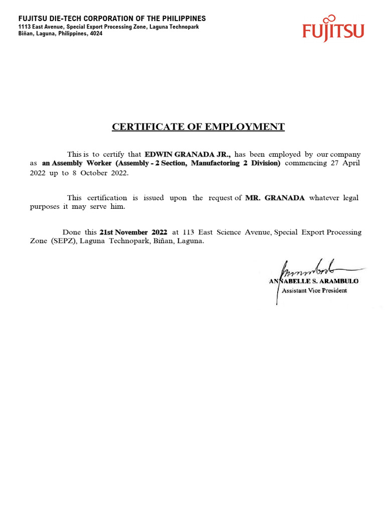Certificate of Employment 20240830 130349 0000 | PDF