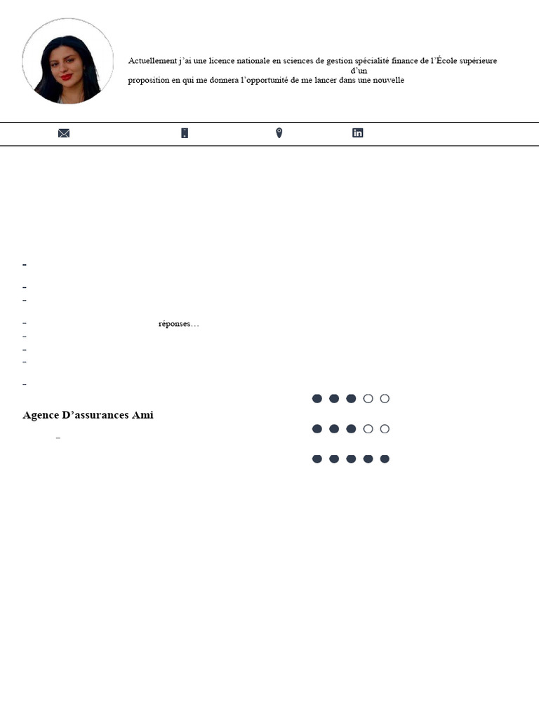 CV Nour RKIWA01 | PDF