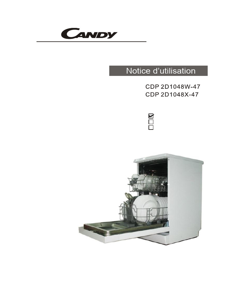 Candy CDP 2D1048X-47 Dishwasher | PDF