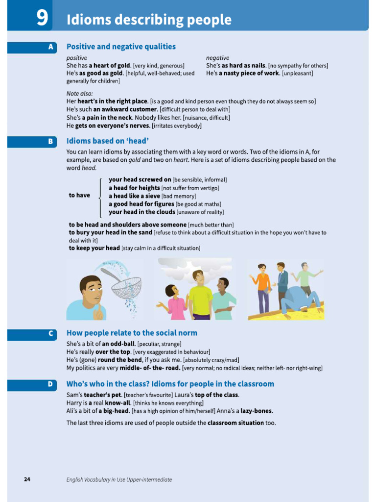 Idioms Describing People | PDF