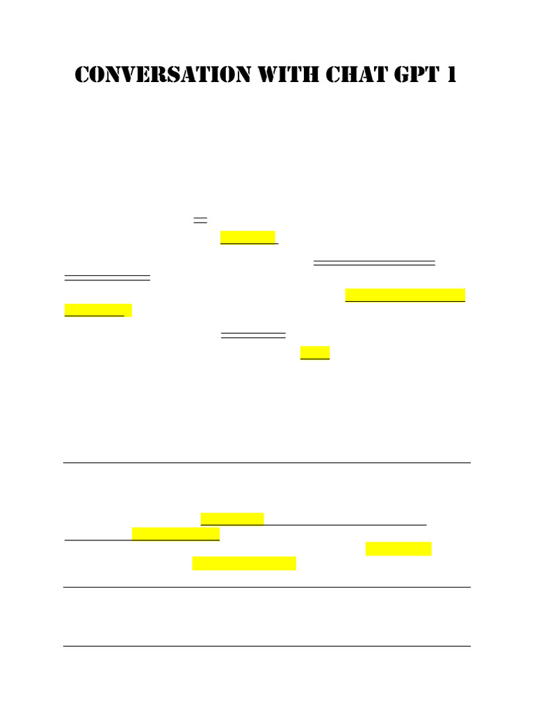 CONVERSATION WITH CHAT GPT 1 | PDF