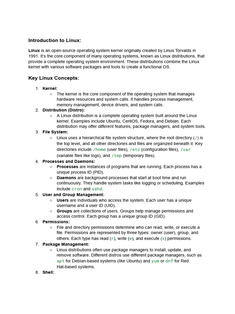 Linux Basics | PDF Linux Basics | PDF