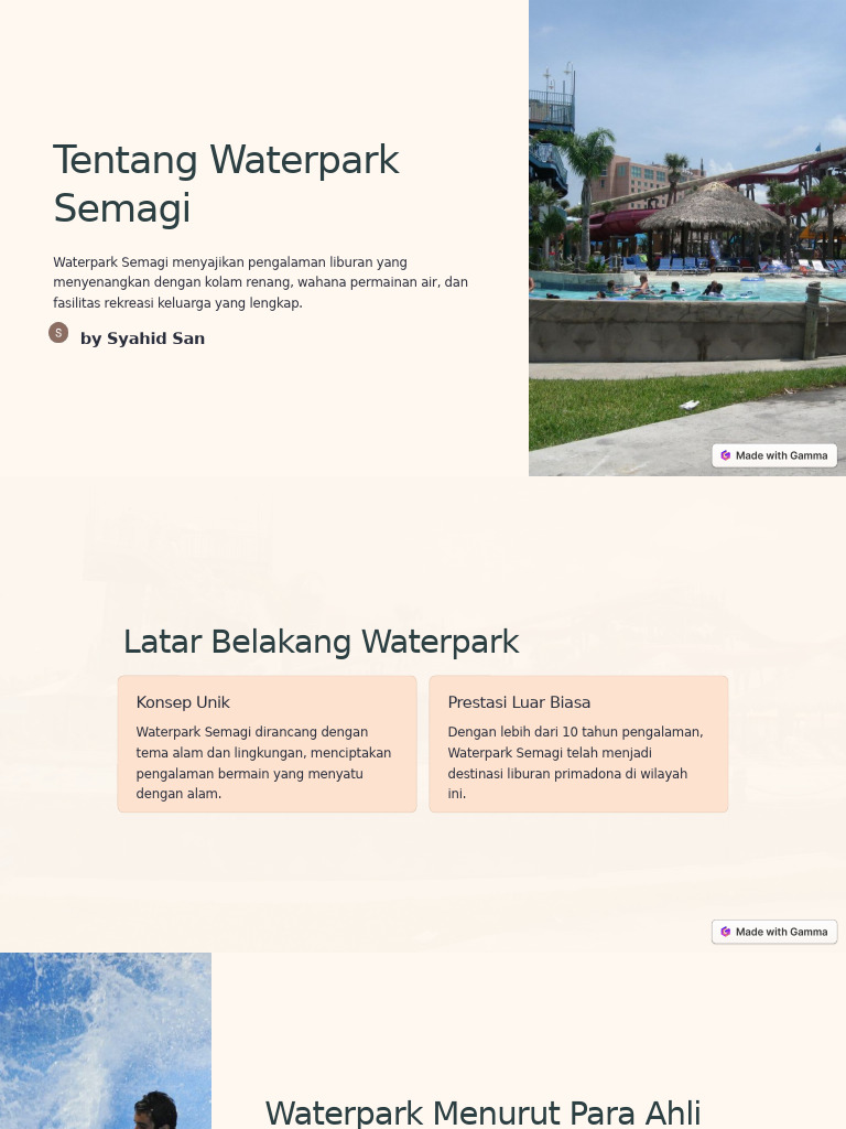 Tentang Waterpark Semagi | PDF