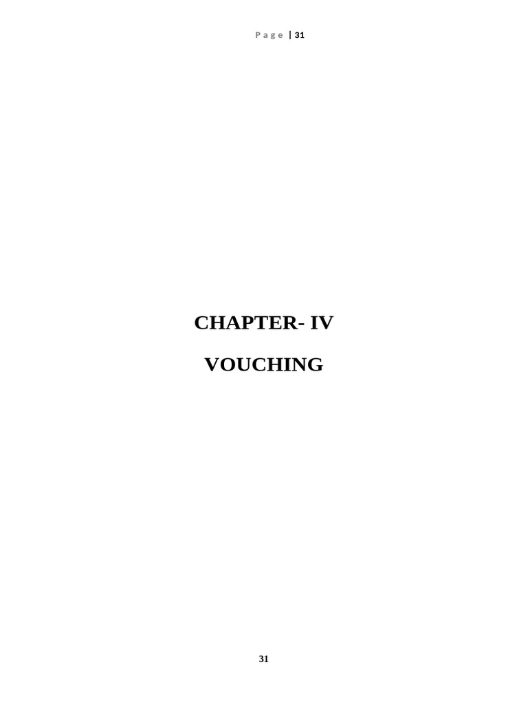 CHAPTER 4 - Vouching - Corrected | PDF