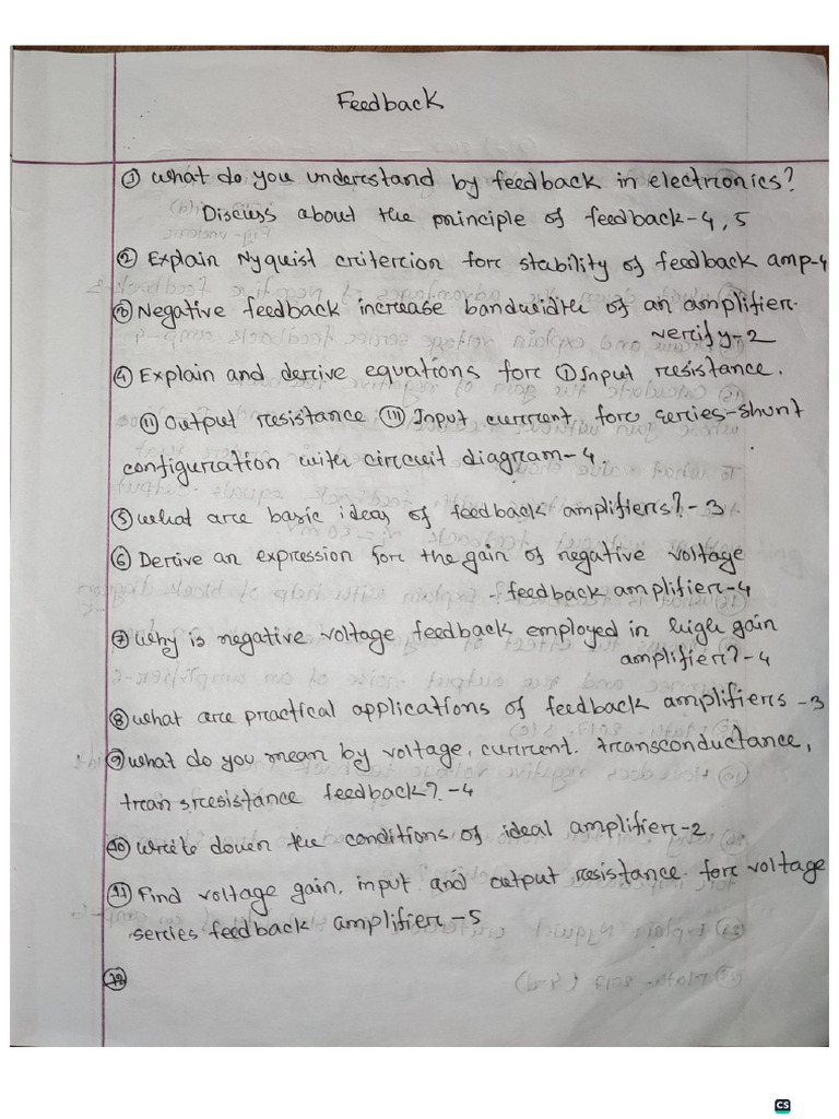 Feedback Solved | PDF Feedback Solved | PDF