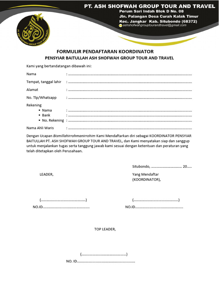 Formulir Keanggotaan | PDF