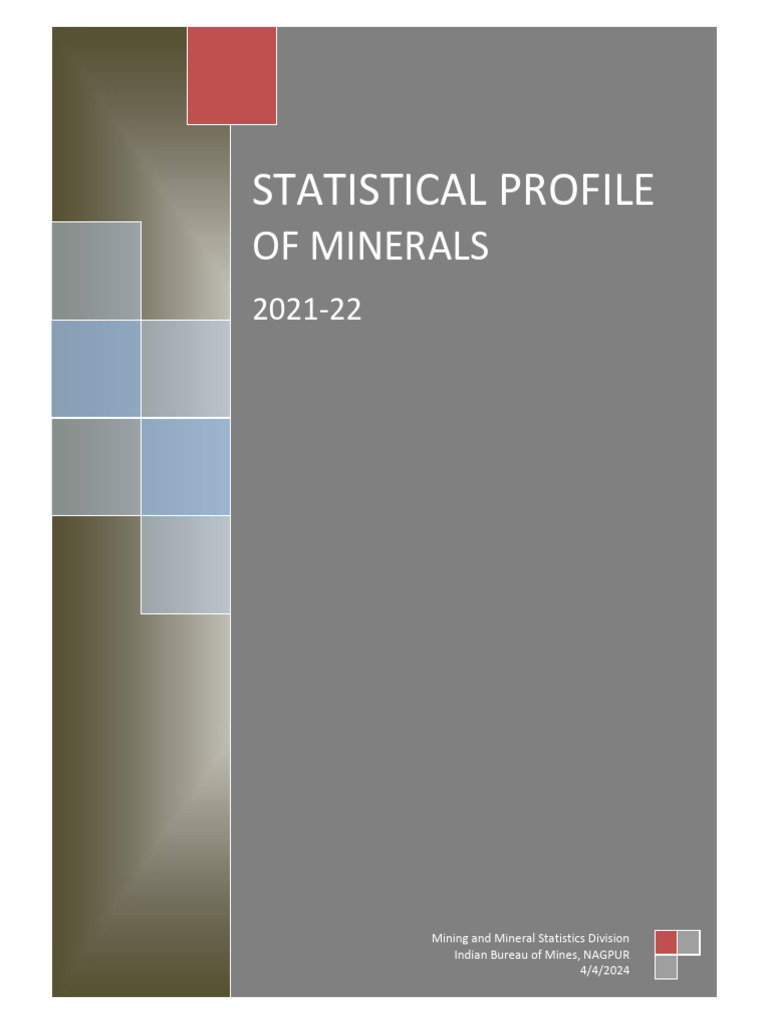 Statistical profile of minerals | PDF