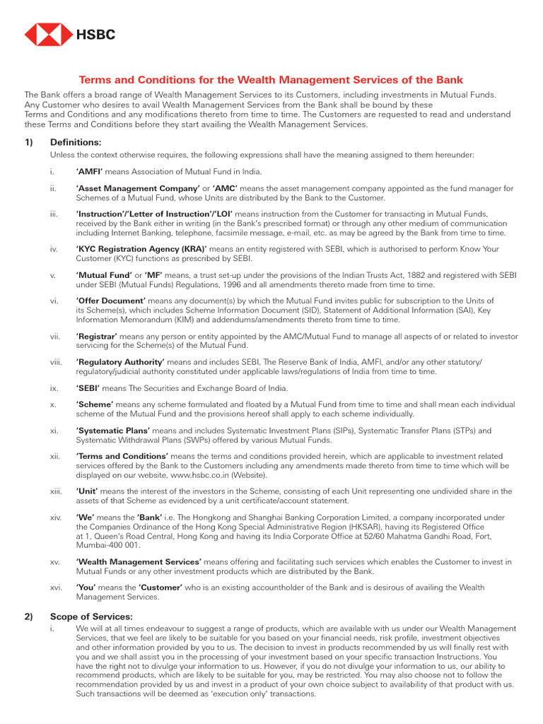 Mutual Funds Terms | PDF