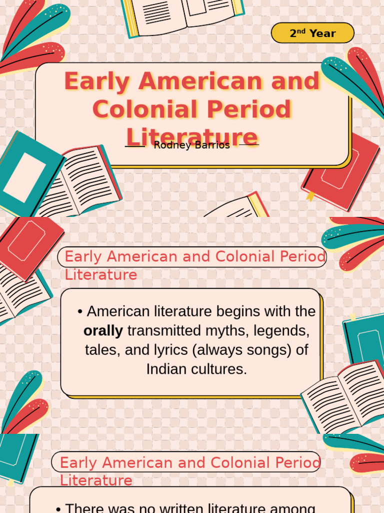 Early American Colonial Period - Barrios, Rodney | PDF