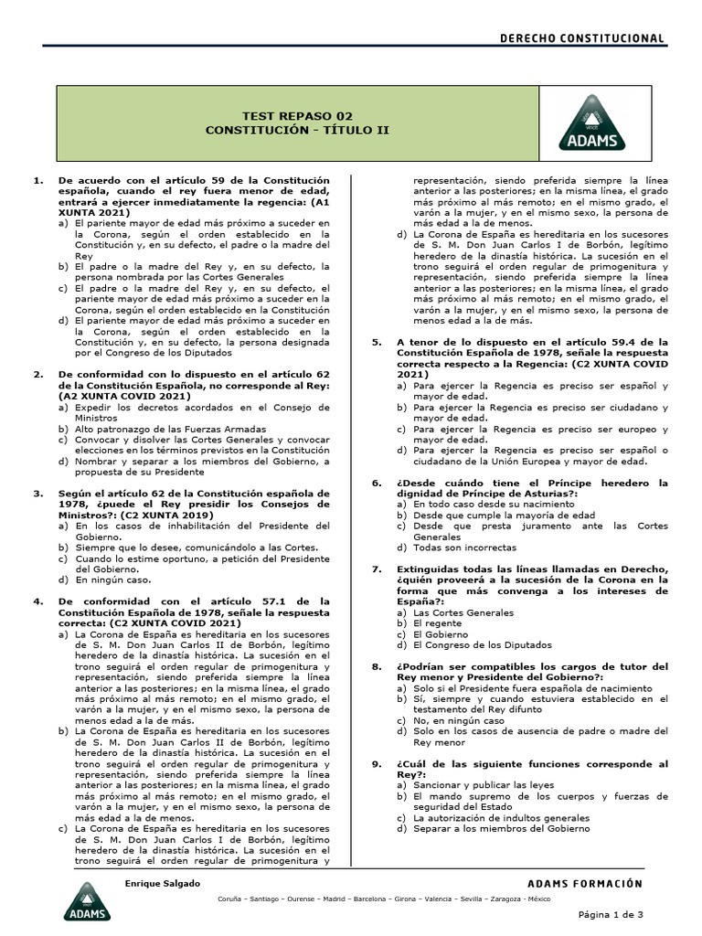 Test Repaso02 TitII | PDF