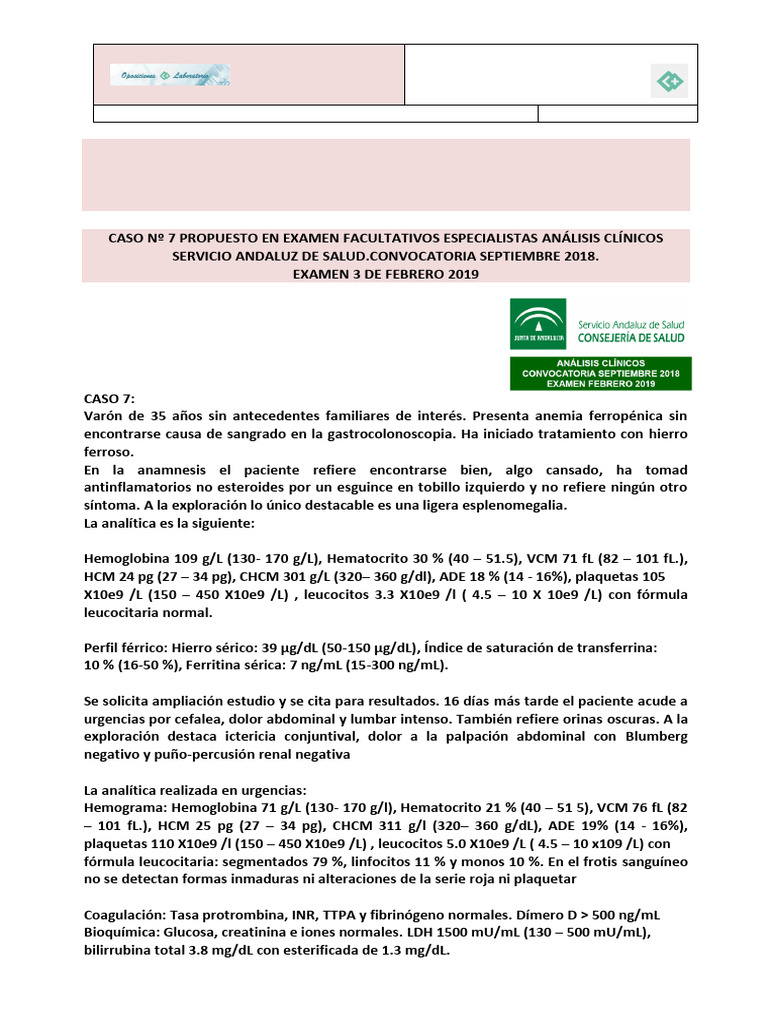 Caso Clínico 465 | PDF