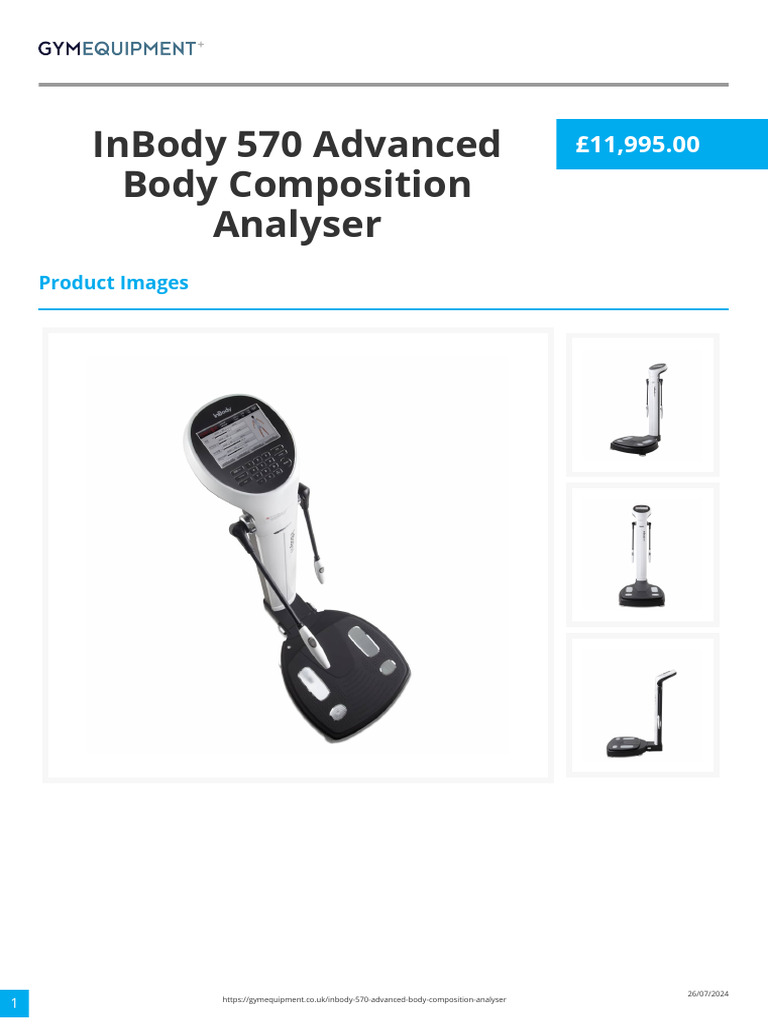 InBody 570 Advanced Body Composition Analyser | PDF