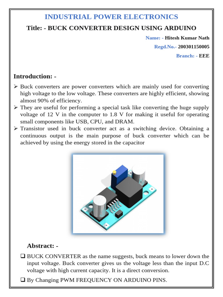 Industrial Power Electronics Project | PDF