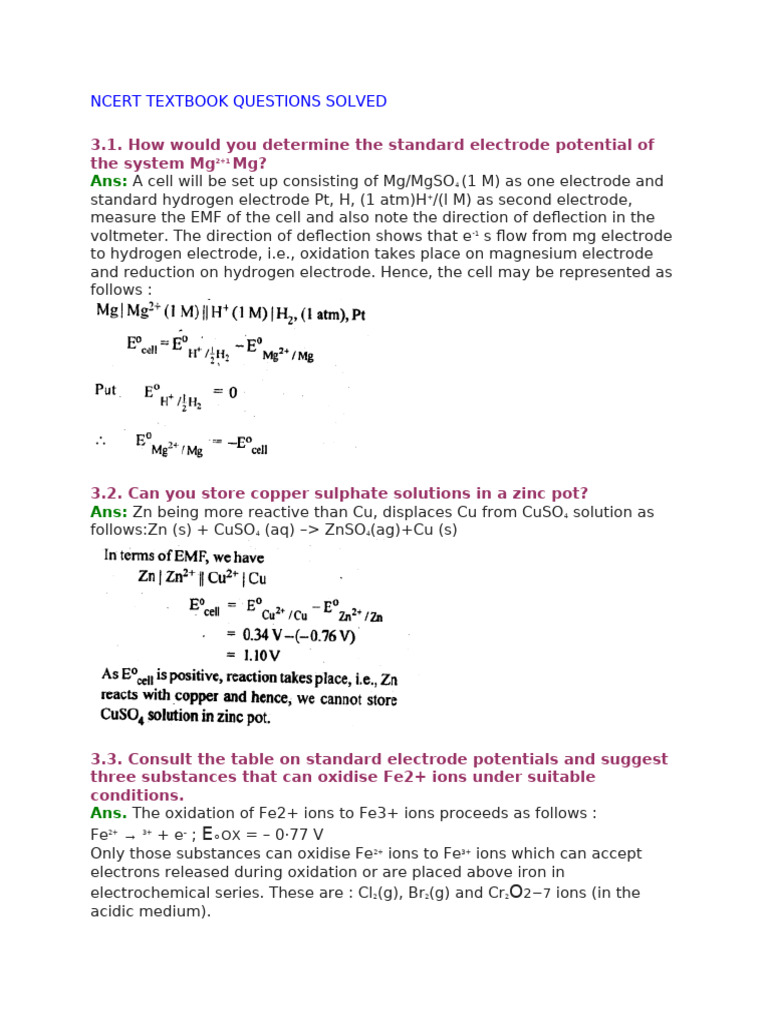Oxidation of Ferrous Ions Explained | PDF | Electrochemistry | Redox