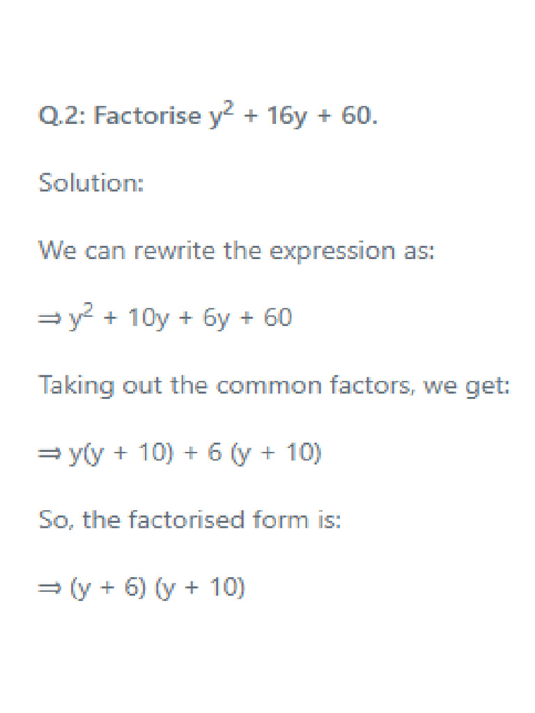 Factorization 1 | PDF