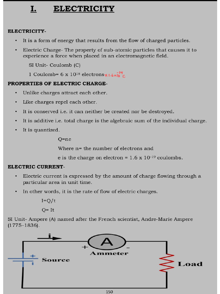 Electricity Notes | PDF