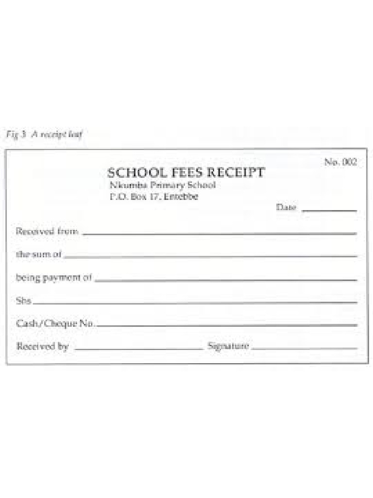 School Receipt | PDF