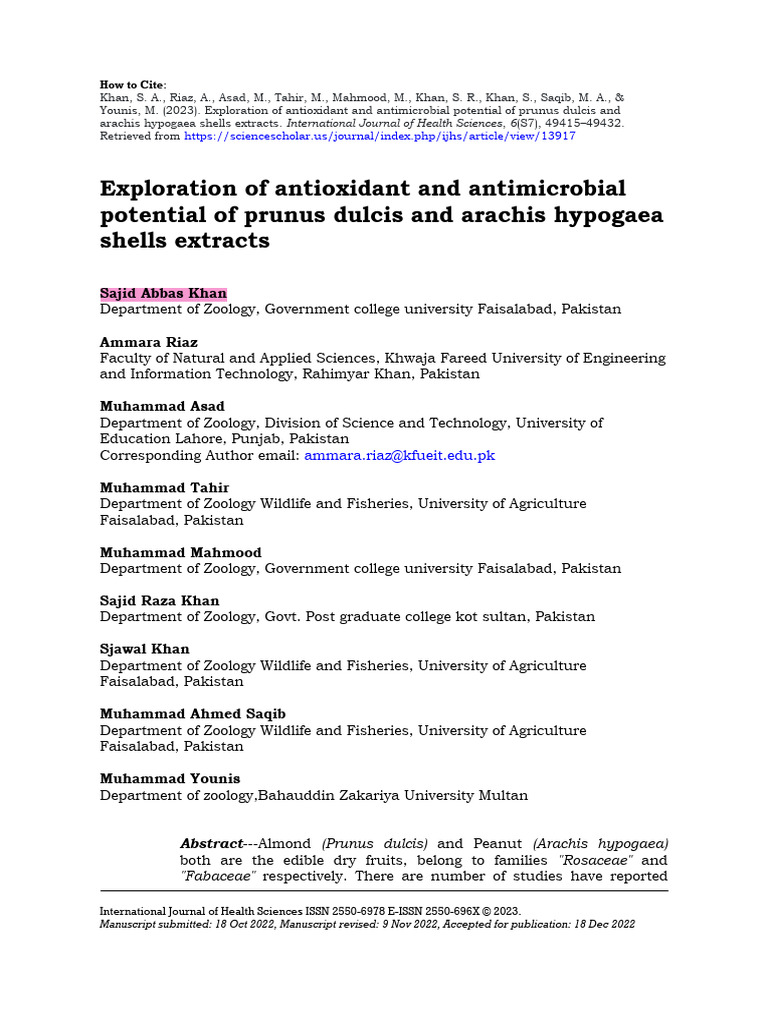 Antioxidant and Antimicrobial Paper | PDF