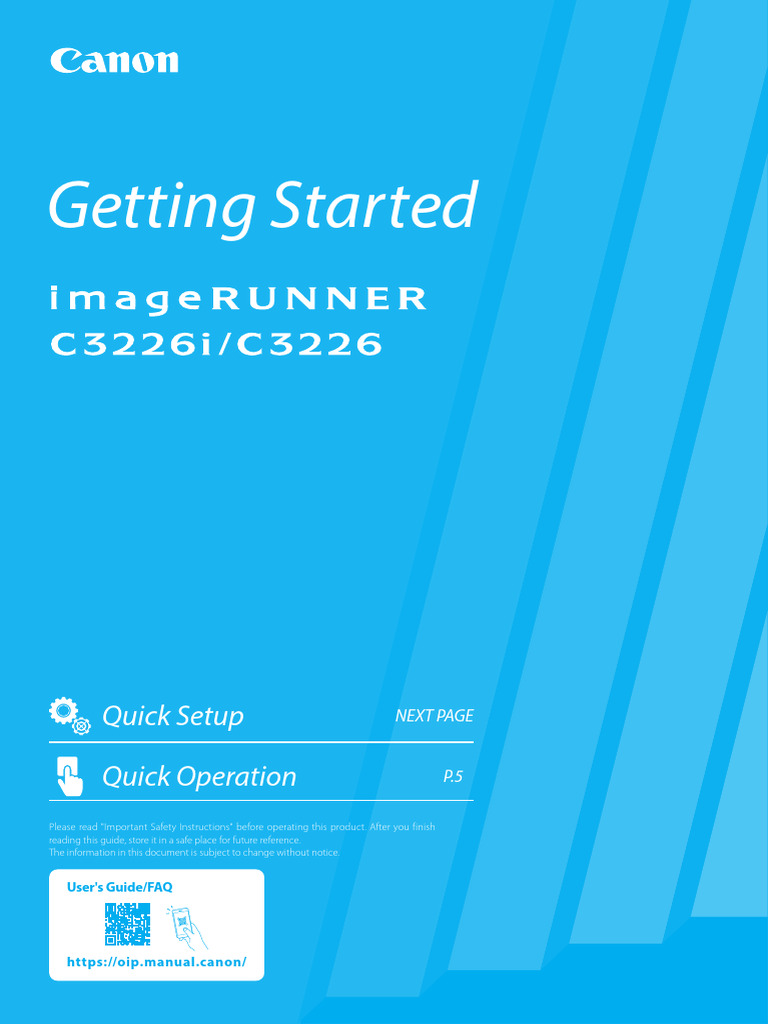 Canon Ir c3226 Multifunctional Printer | PDF