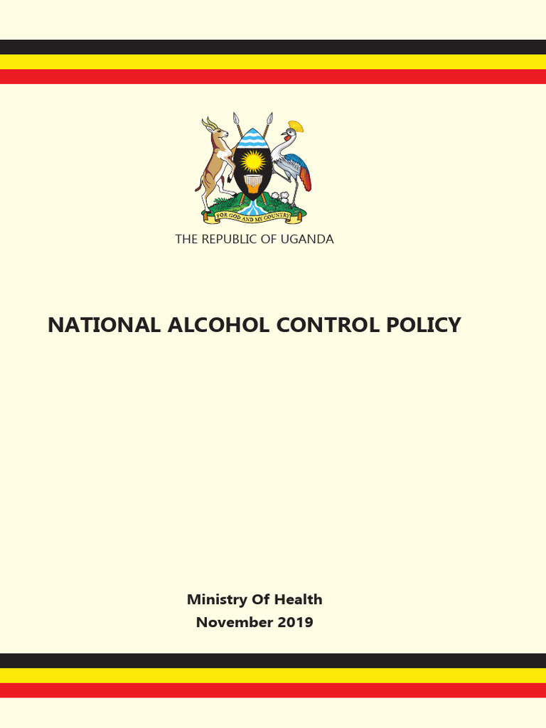 Uganda Alcohol Policy 2019 | PDF