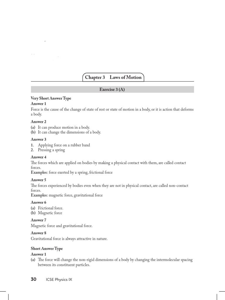 Chapter 3 Laws of Motion | PDF