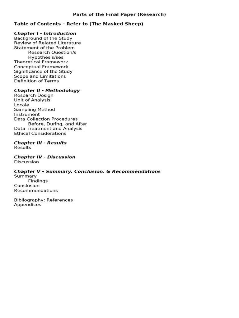 Final Paper Parts | PDF
