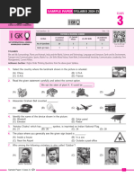Imo Sample Paper Class-3 2025-26 | PDF | Geometry | Mathematics