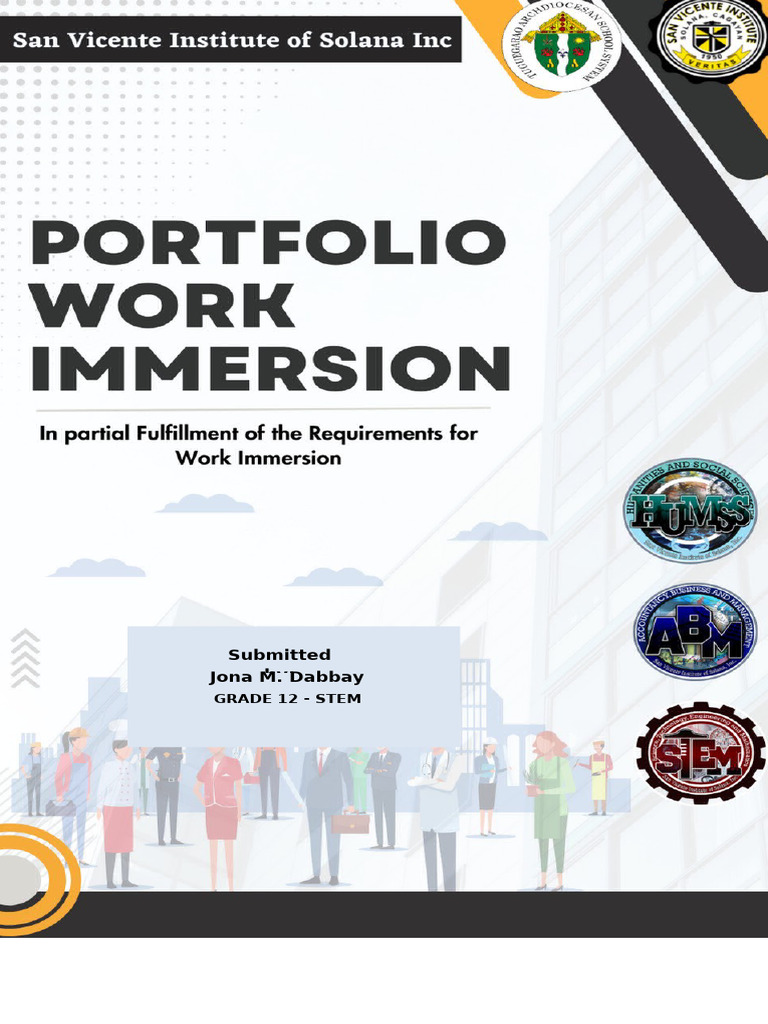 Portfolio Ni Ms Jona Dabbay 12 STEM FINAL | PDF