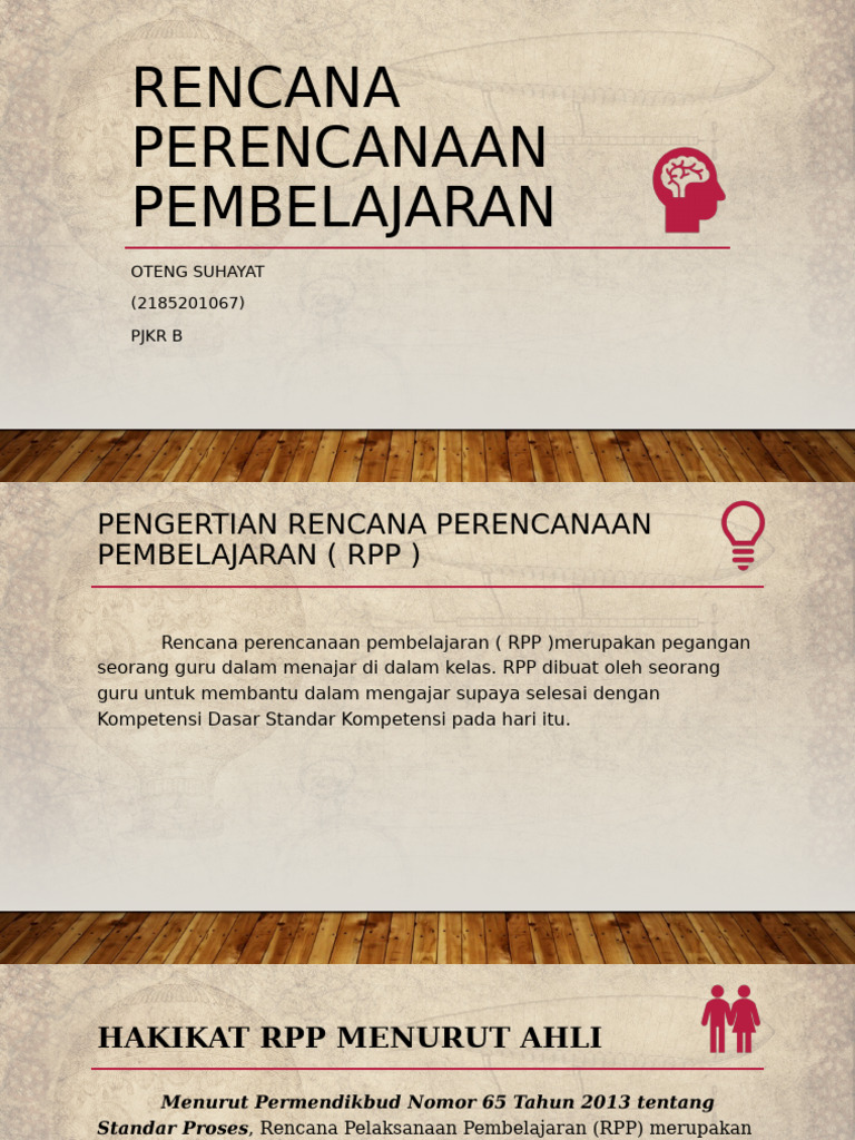 Rencana Perencanaan Pembelajaran | PDF