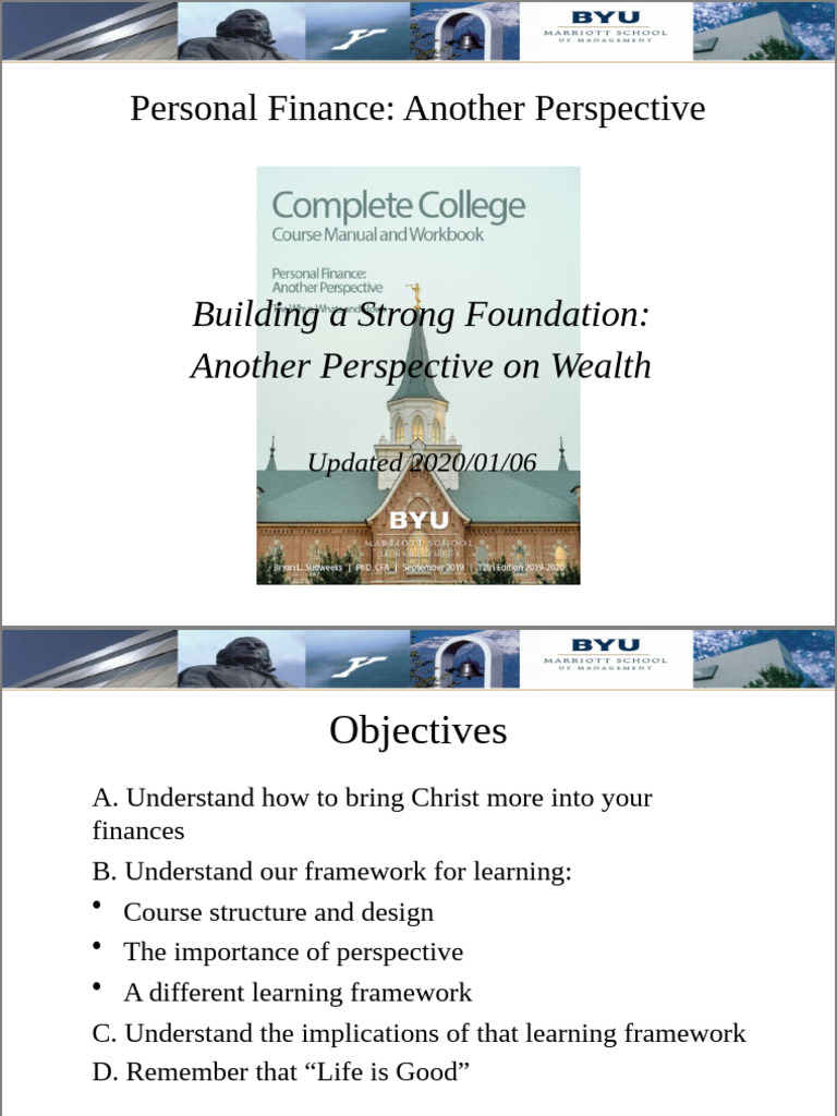 Class Ppts 01 Another Perspective On Wealth | PDF