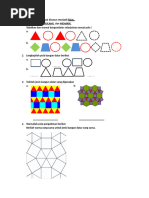 Soal Pola dan Tangram Kelas 1 SD | PDF | Metode & Bahan Ajar