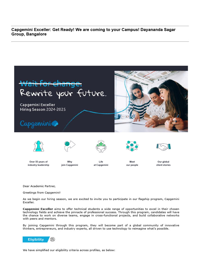 Capgemini-NOTE | PDF