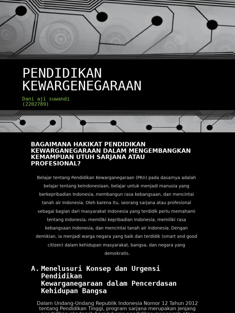 Pendidikan Kewargenegaraan Aji | PDF