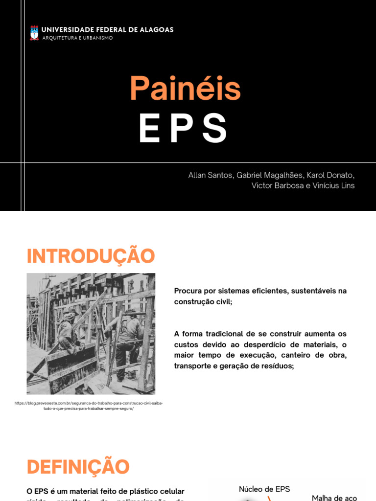Seminário TEC6 - Painéis em EPS | PDF
