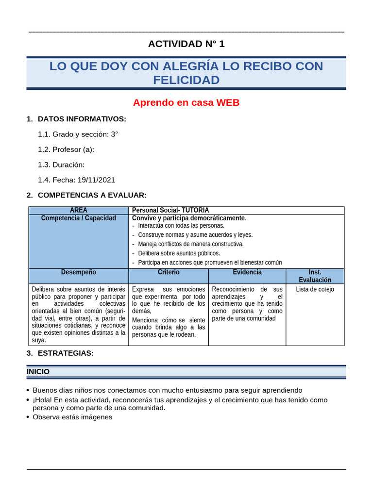 Actividad 19 de Nov | PDF