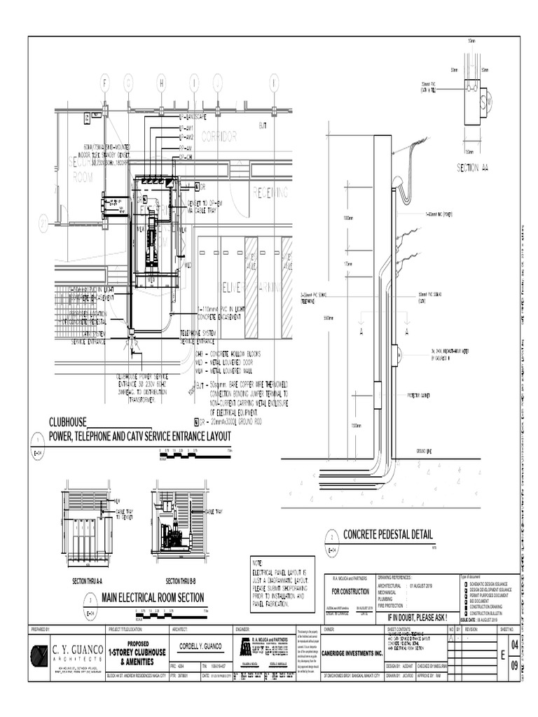 E-04 Ee Room and Concrete Pedestal | PDF