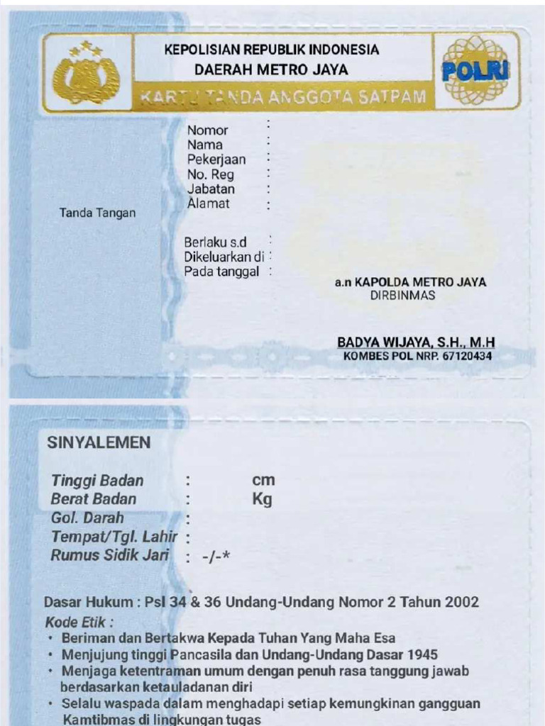 PDF Kta Satpam - Compress | PDF