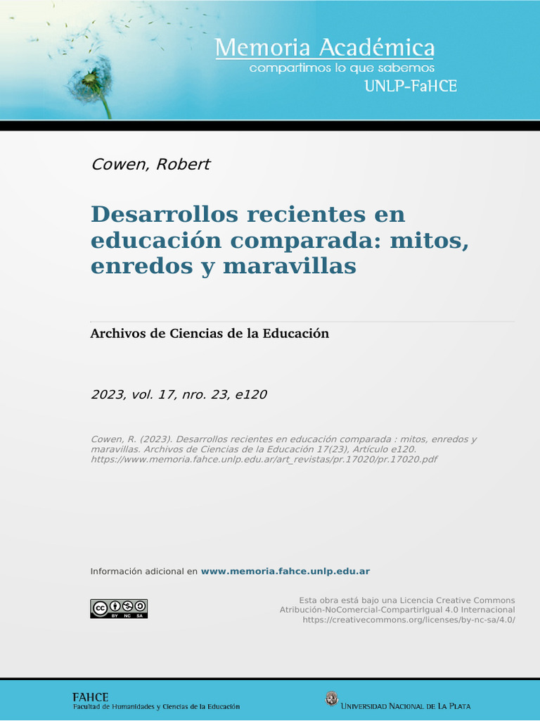 Cowen 2023 (Terminar de Leer) | PDF