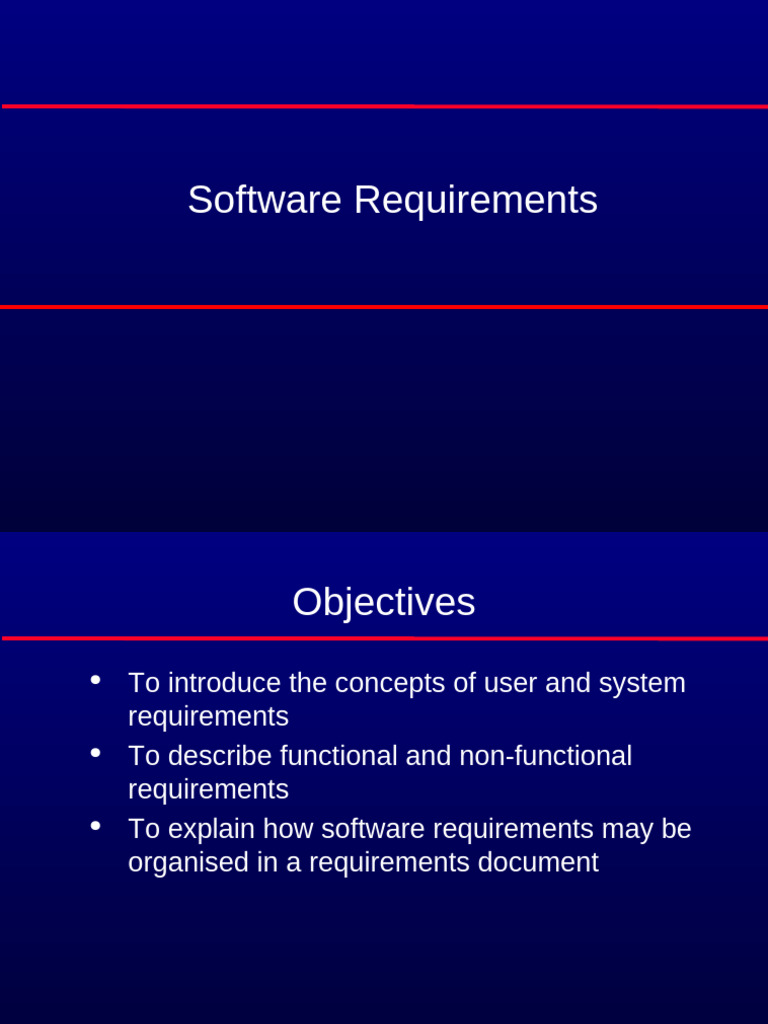 LESSON 3 Software Requirements | PDF | Specification (Technical Standard) | System